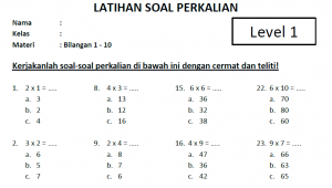 Soal Perkalian Archives - Bimbel Brilian