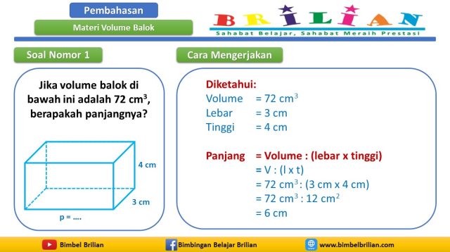 Cara Mencari Panjang, Lebar dan Tinggi Balok (Dilengkapi Video ...